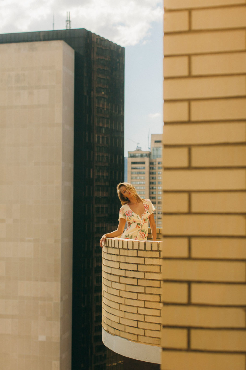 Georgia Sumner above midtown New York - C-Heads Magazine