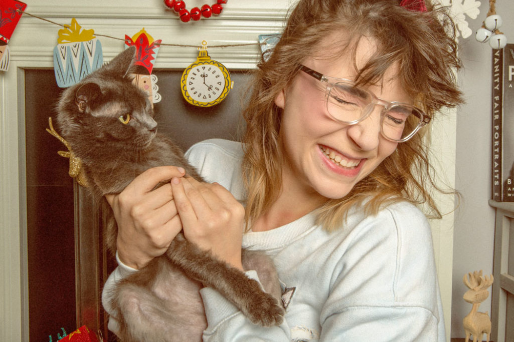 Sian, Cats and a Christmas Tree - C-Heads Magazine