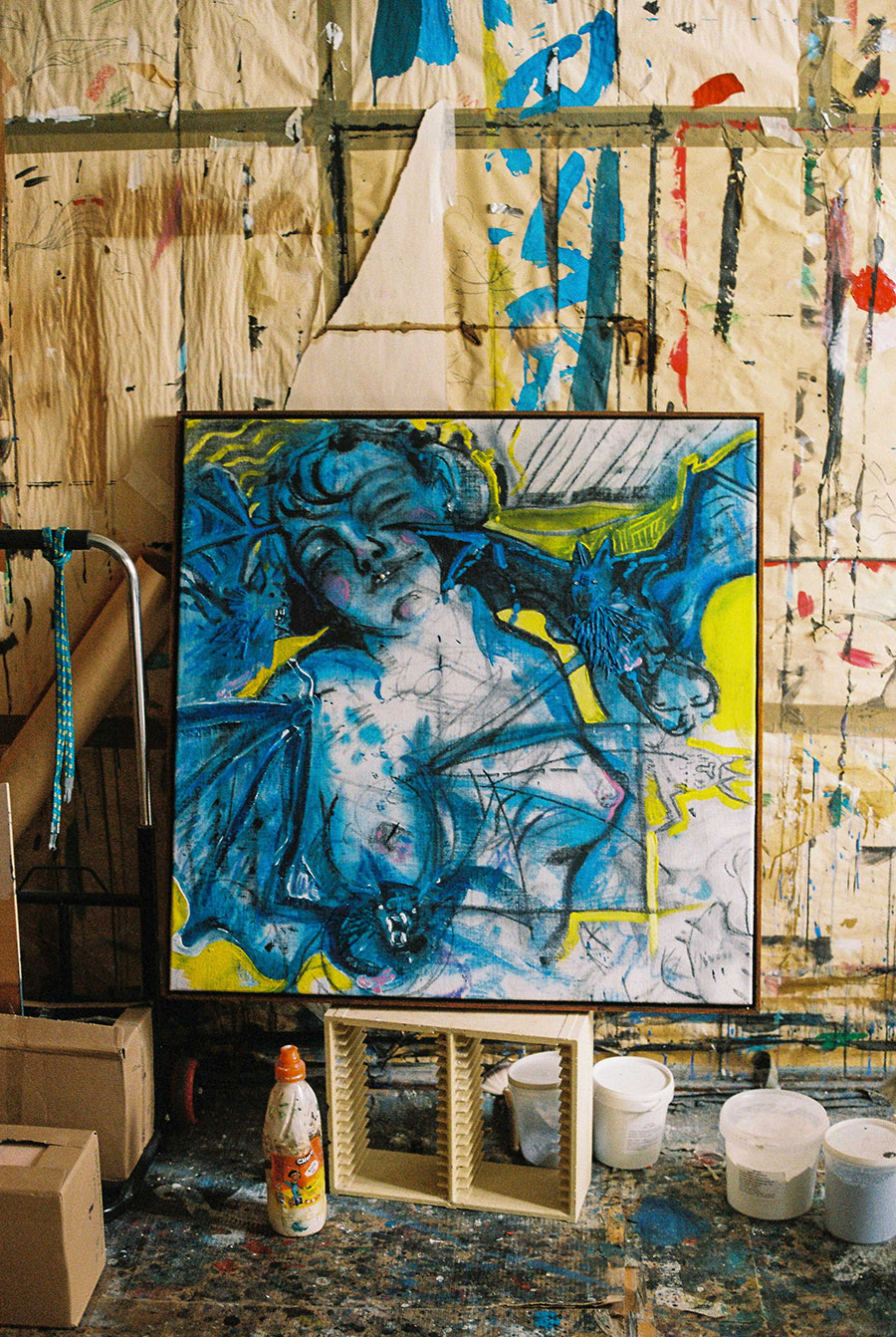 "Working with raw, untreated materials feels more true to the process ...