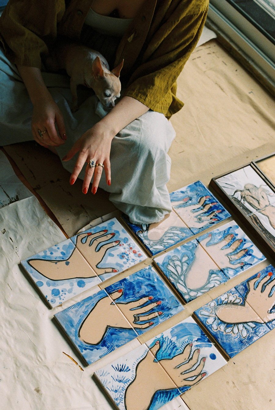"Working with raw, untreated materials feels more true to the process ...