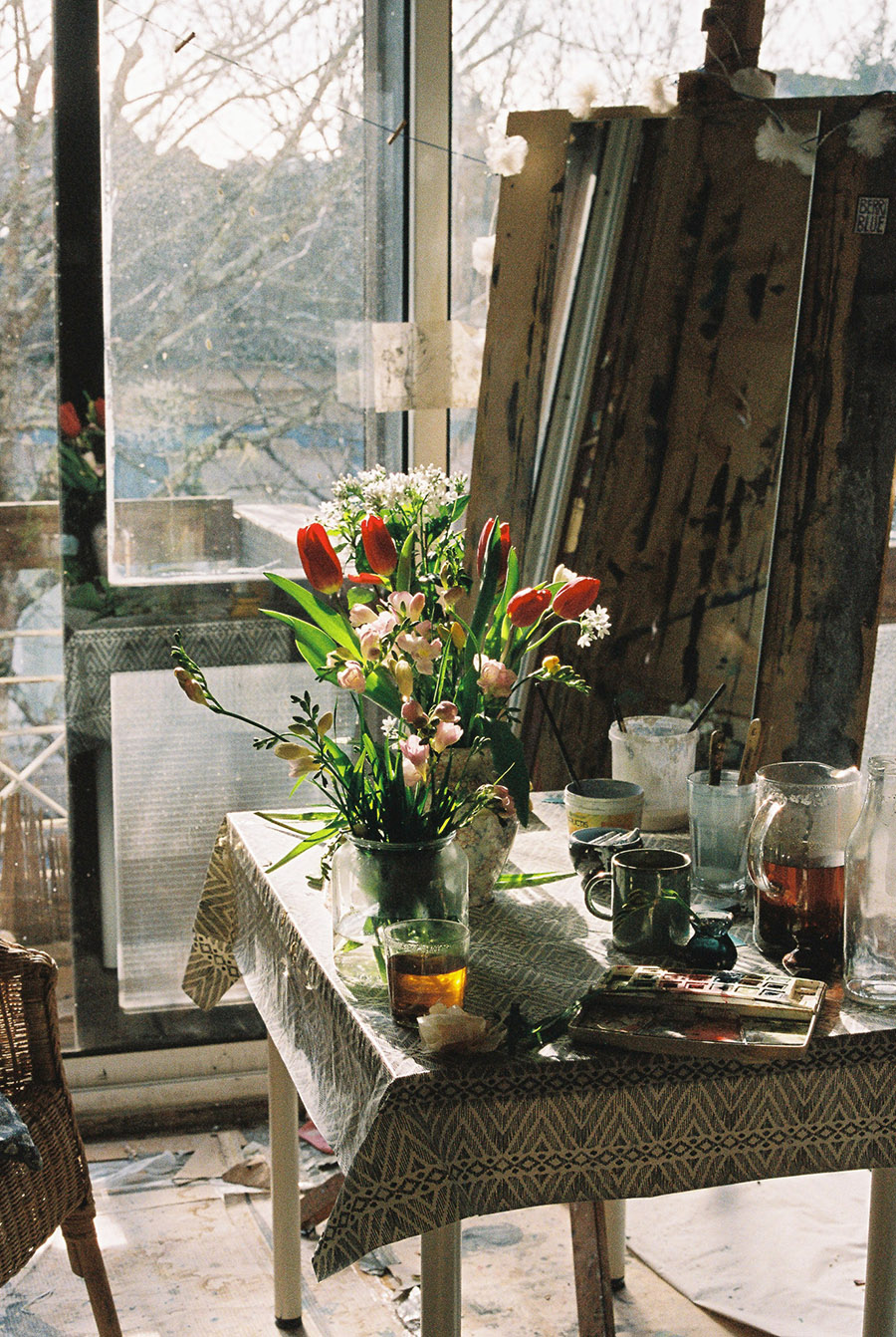 "Working with raw, untreated materials feels more true to the process ...