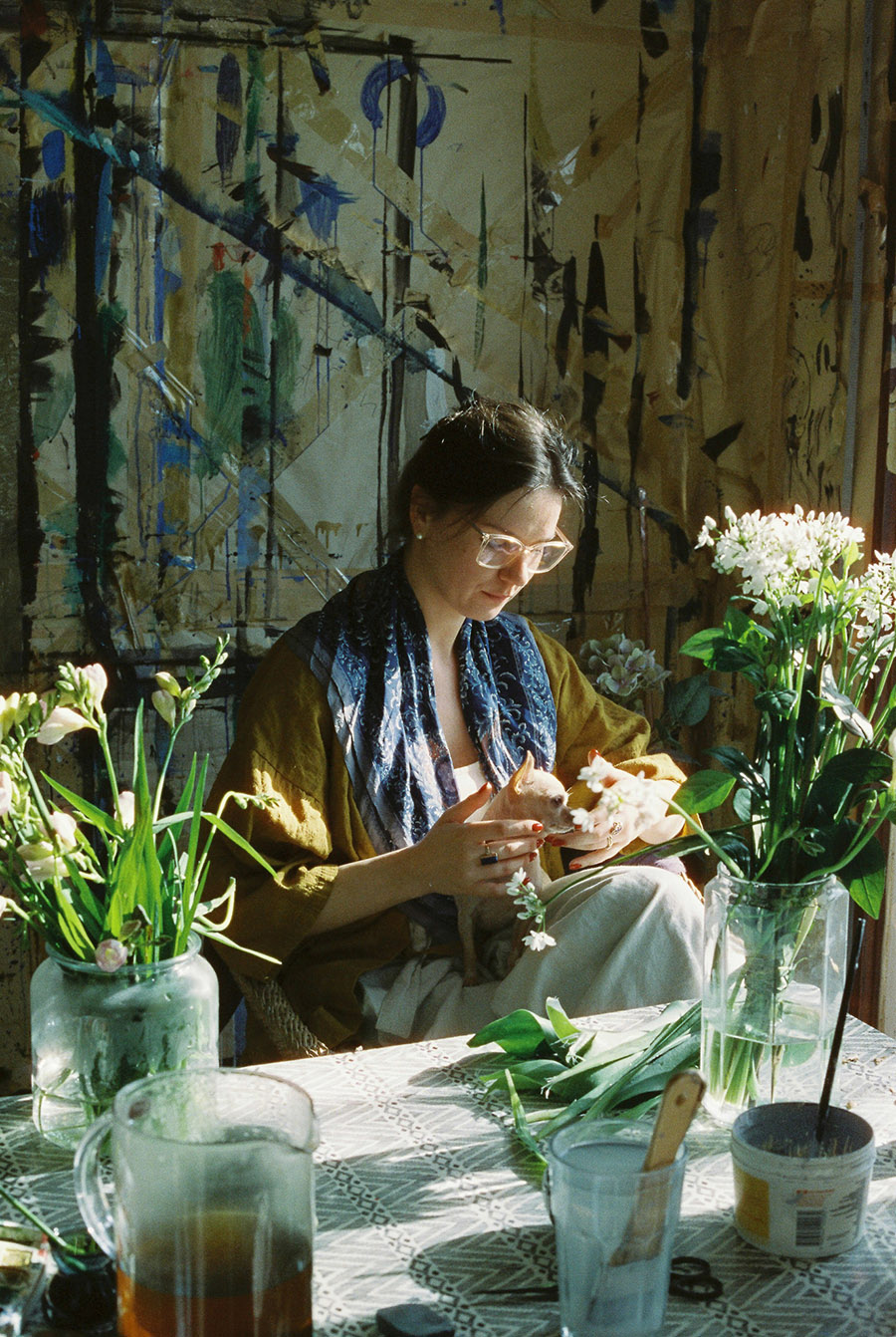 "Working with raw, untreated materials feels more true to the process ...