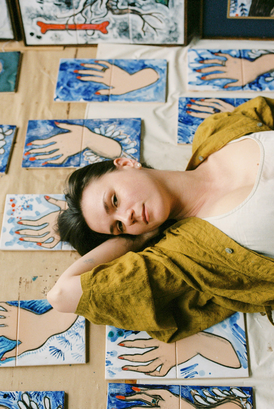 "Working with raw, untreated materials feels more true to the process ...