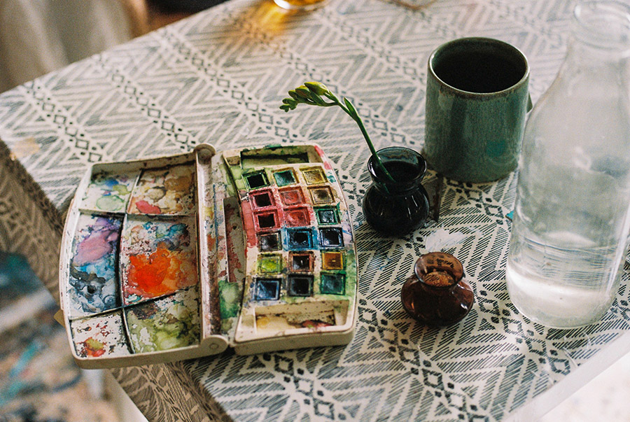 "Working with raw, untreated materials feels more true to the process ...