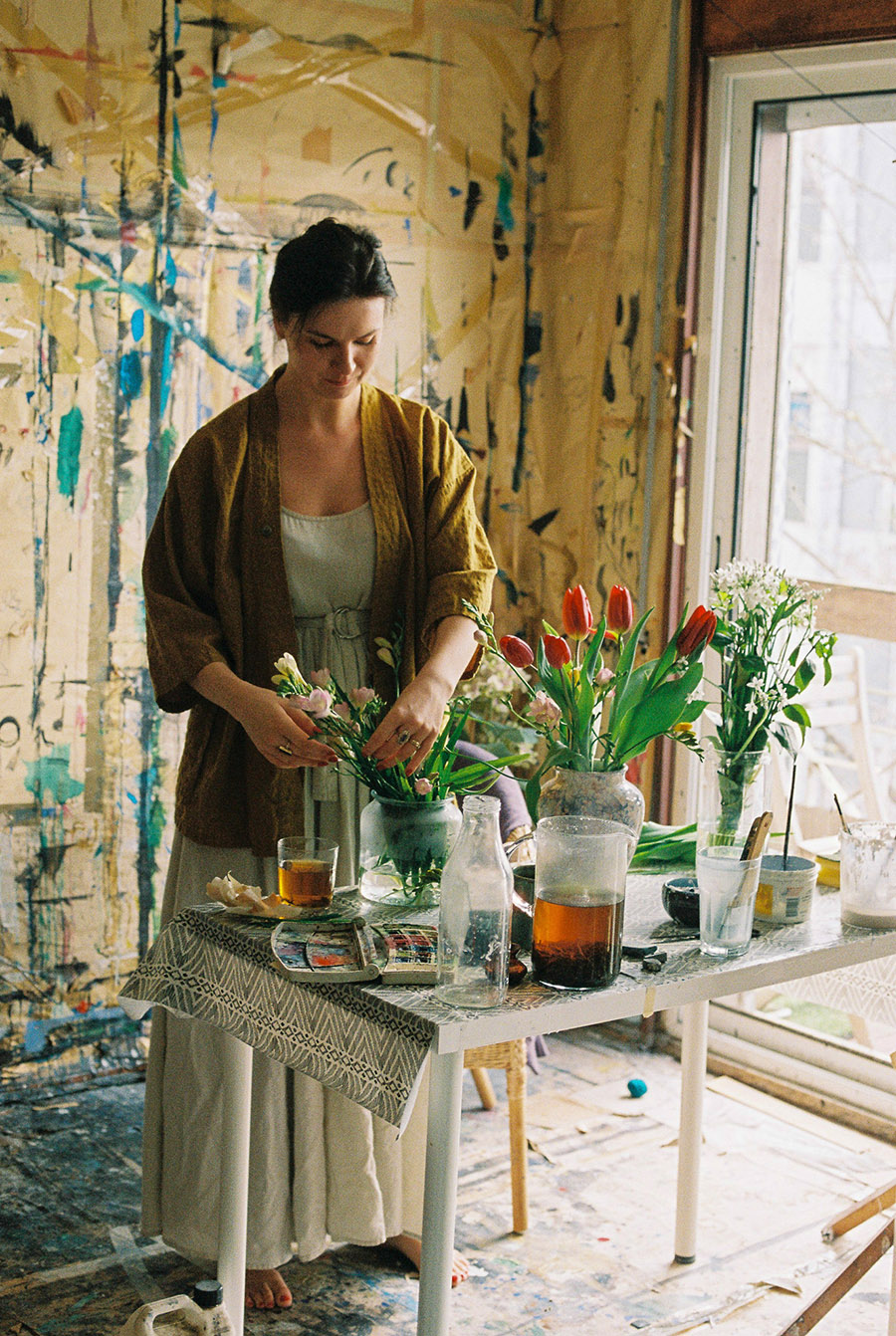 "Working with raw, untreated materials feels more true to the process ...